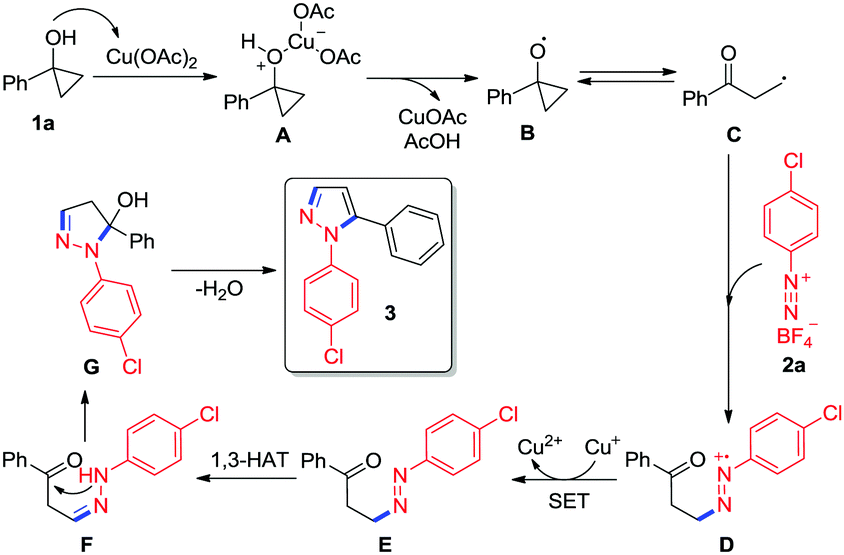 Copper Mediated Tandem Ring Opening Cyclization Reactions Of