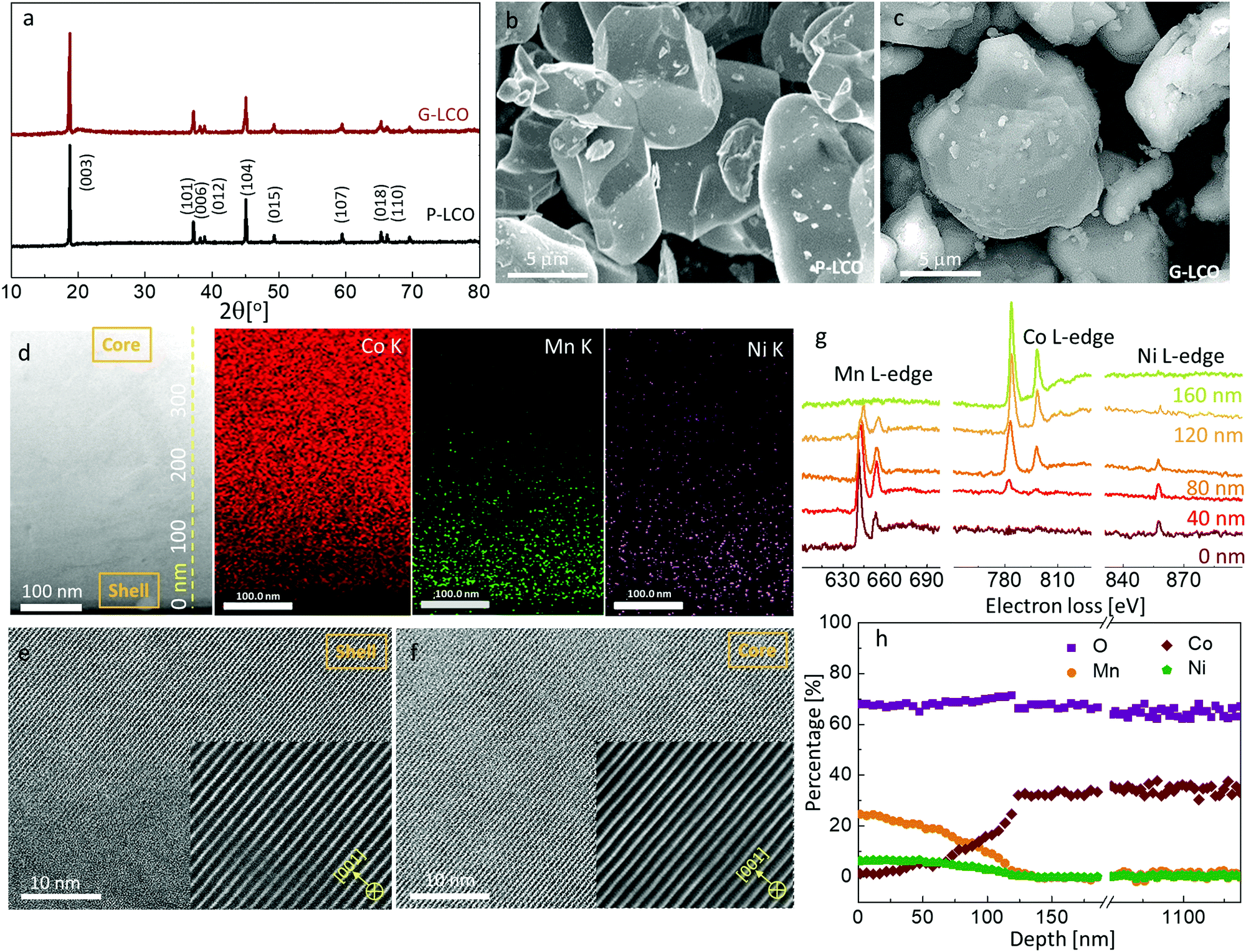 Gradient-morph LiCoO2 single crystals with stabilized energy density ...