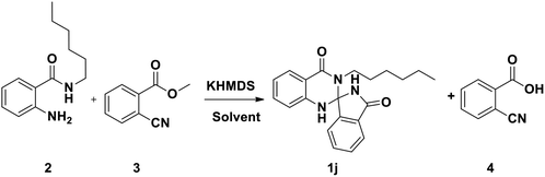 Base mediated spirocyclization of quinazoline: one-step synthesis of ...
