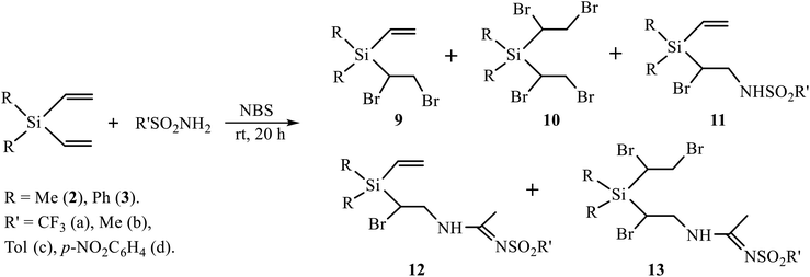 Divergent reactivity of divinylsilanes toward sulfonamides in different ...