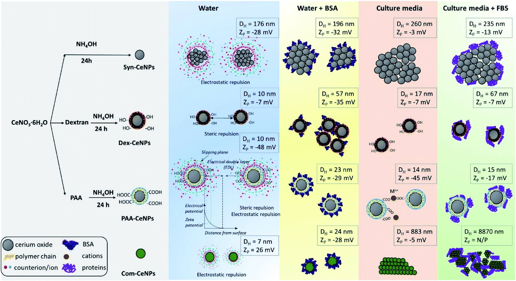 Colloidal stability and catalytic activity of cerium oxide ...