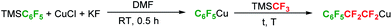 Controllable double CF2-insertion into sp2 C–Cu bond using TMSCF3: a ...