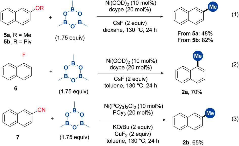 A methylation platform of unconventional inert aryl electrophiles ...