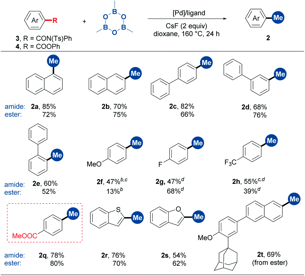 A methylation platform of unconventional inert aryl electrophiles ...