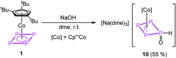 Transformations of the cyclo -P 4 ligand in [Cp′′′Co(η 4 -P 4 ...