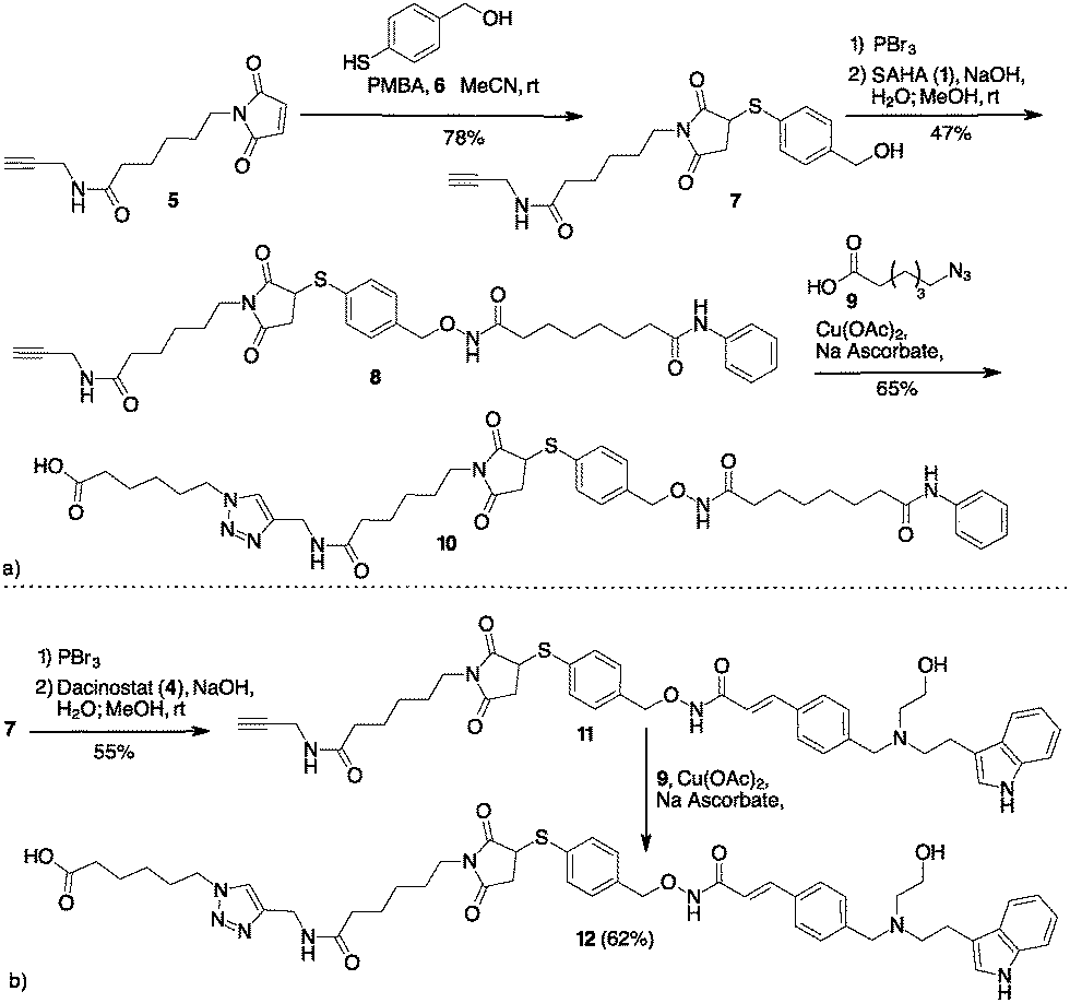 Antibody drug conjugates with hydroxamic acid cargos for histone ...