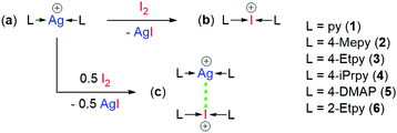 Nucleophilic iodonium interactions (NIIs) in 2-coordinate iodine( i ...