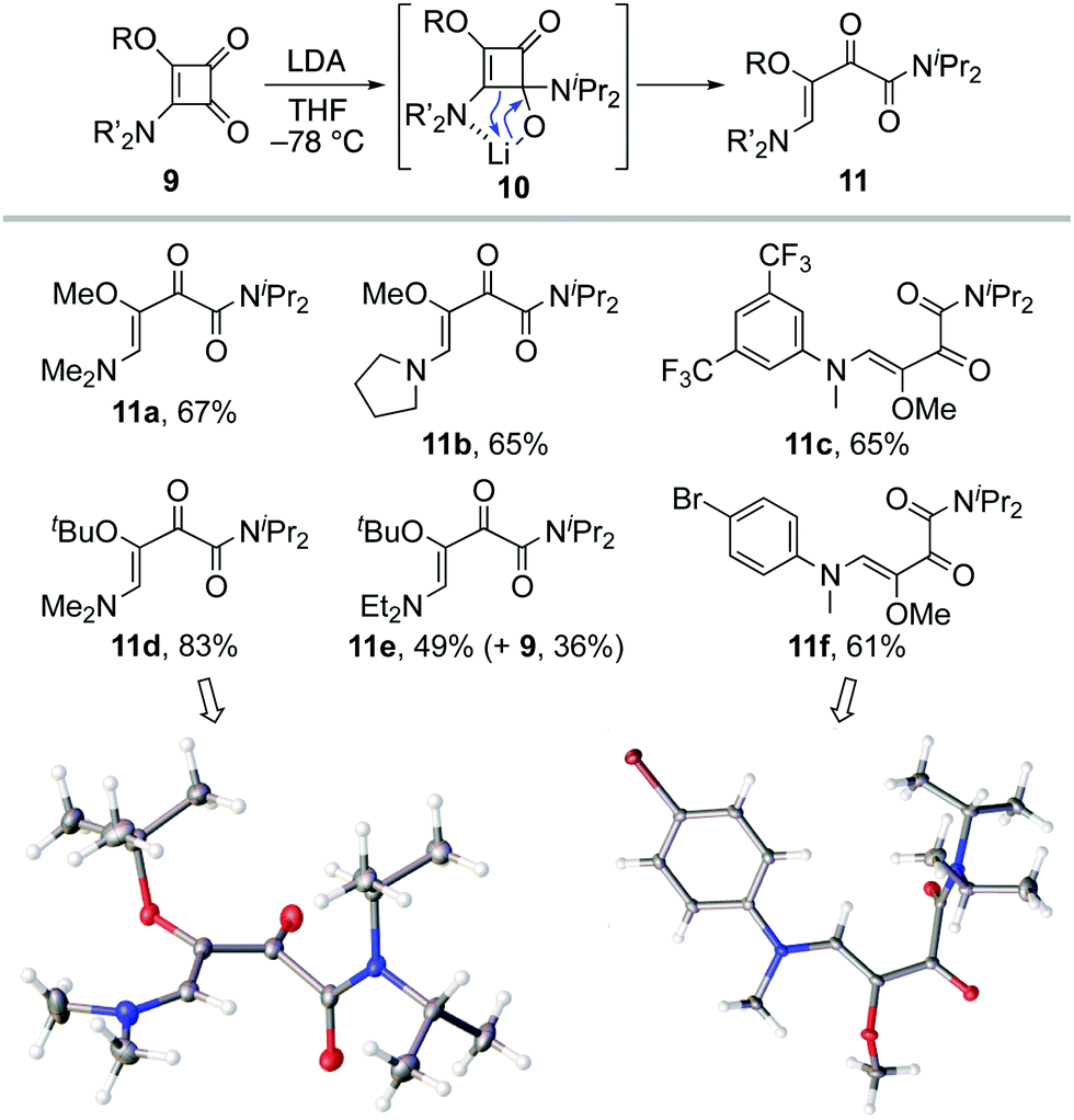 A new mode of cyclobutenedione ring opening for the synthesis of 2 ...