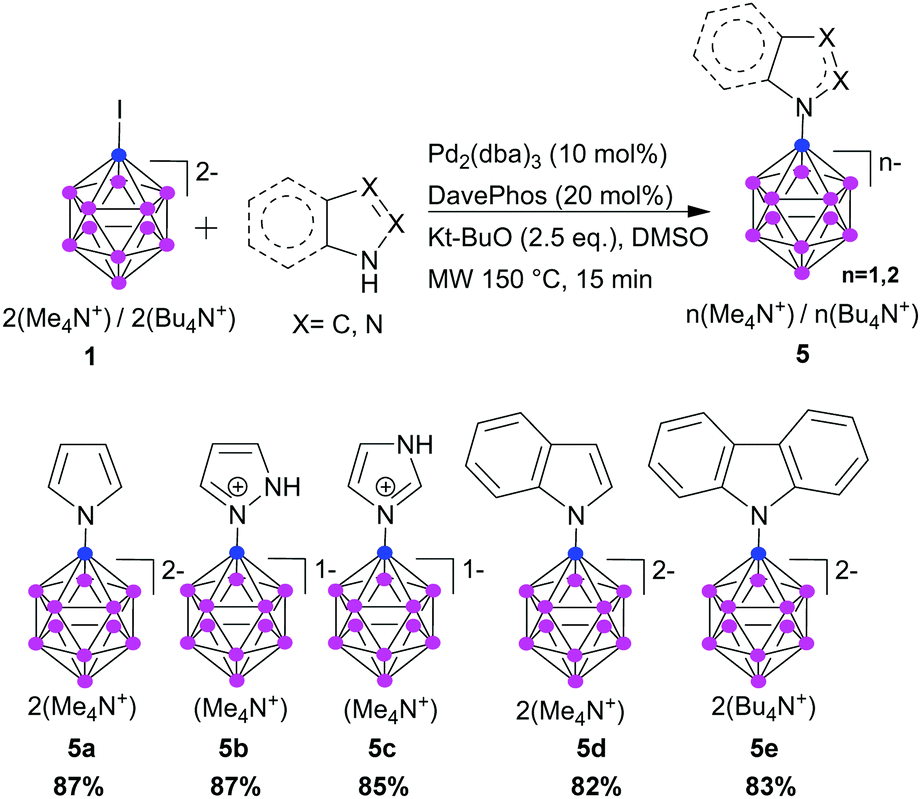 B–N bond formation through palladium-catalyzed, microwave-assisted ...
