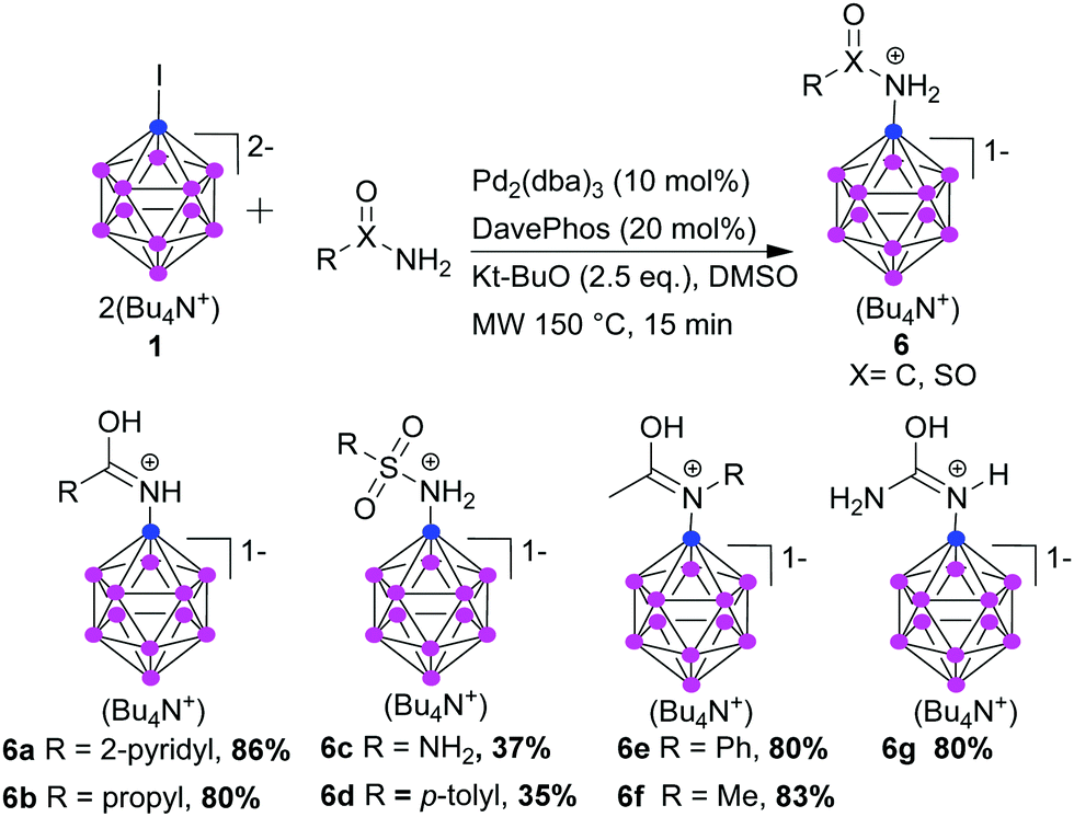 B–N bond formation through palladium-catalyzed, microwave-assisted ...