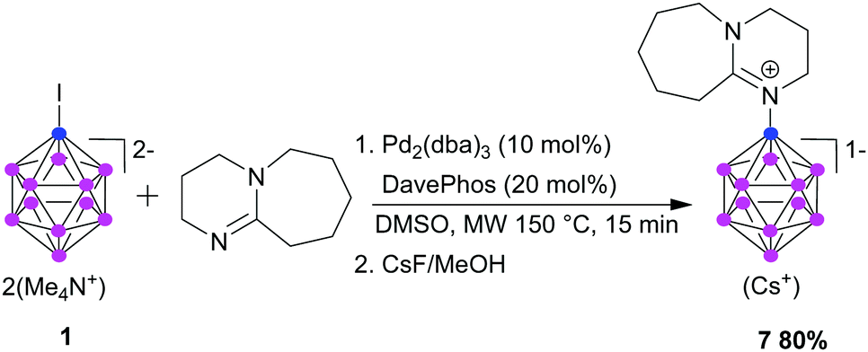 B–N bond formation through palladium-catalyzed, microwave-assisted ...