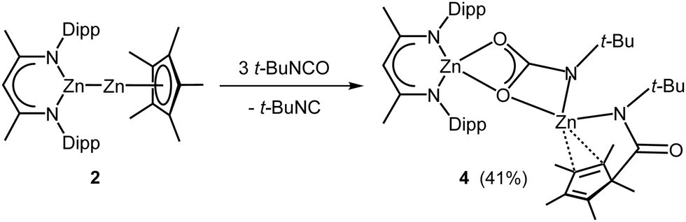 Synthesis and reactivity of heteroleptic zinc( i ) complexes toward ...