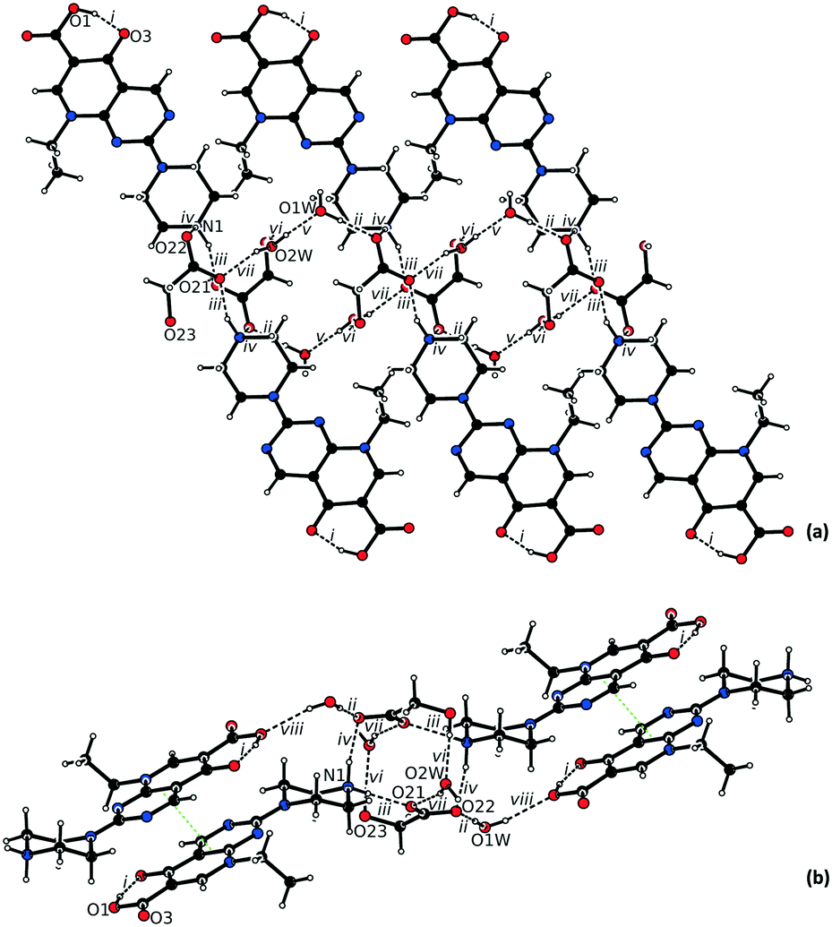 From pipemidic acid molecular salts to metal complexes and BioMOFs ...