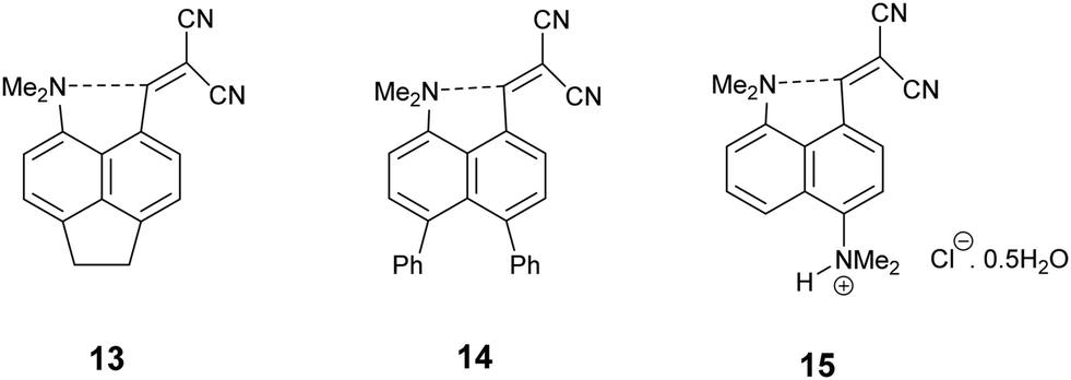 Interaction, bond formation or reaction between a dimethylamino group ...