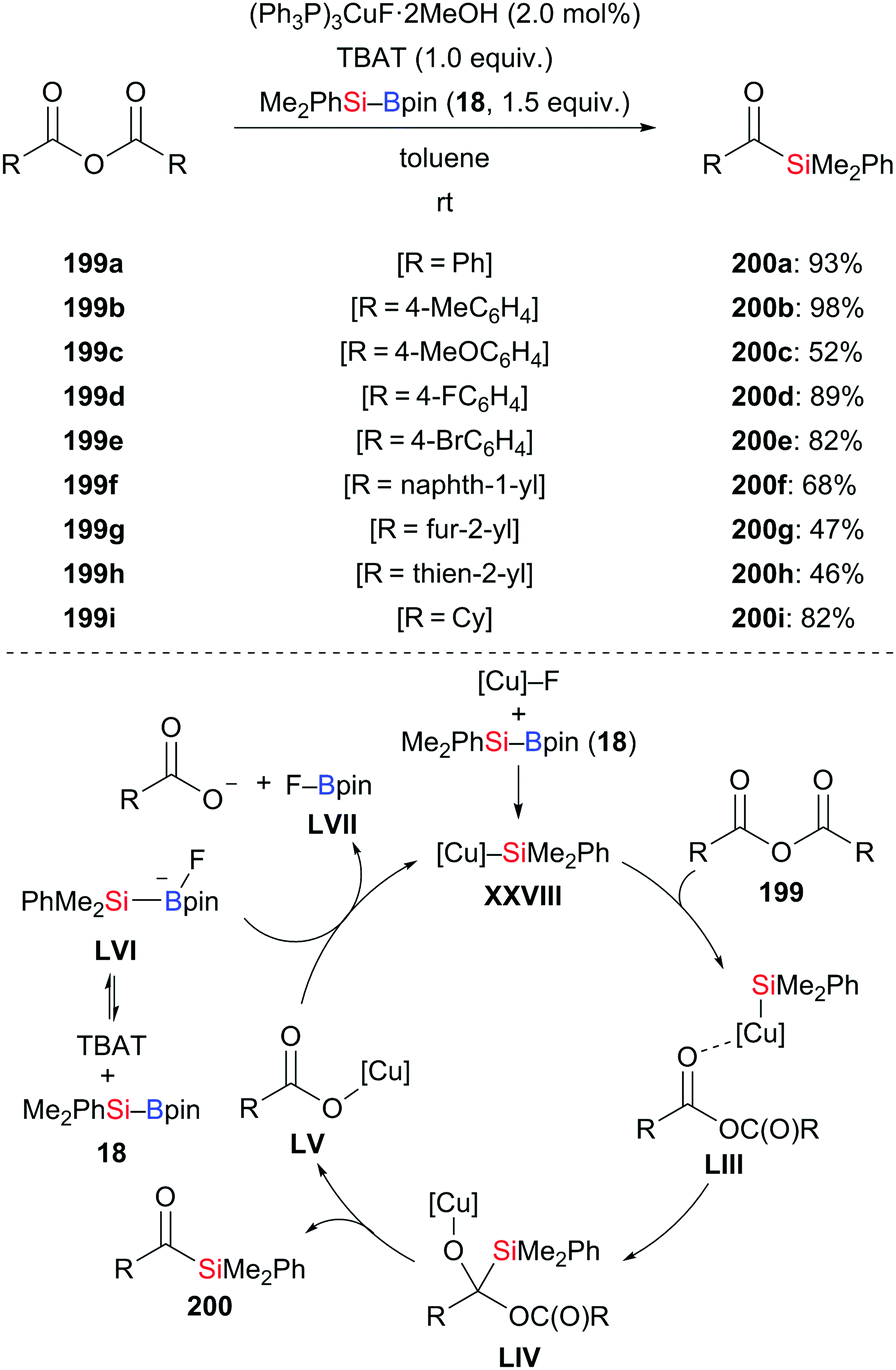 Activation of the Si–B interelement bond related to catalysis ...