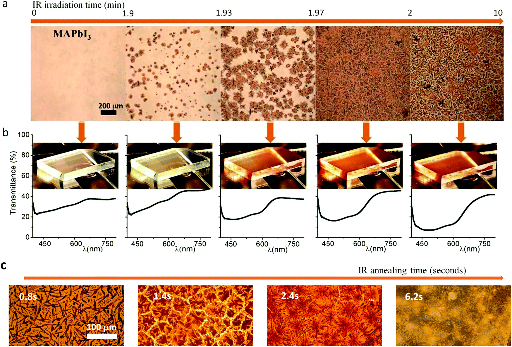 Rapid hybrid perovskite film crystallization from solution - Chemical ...