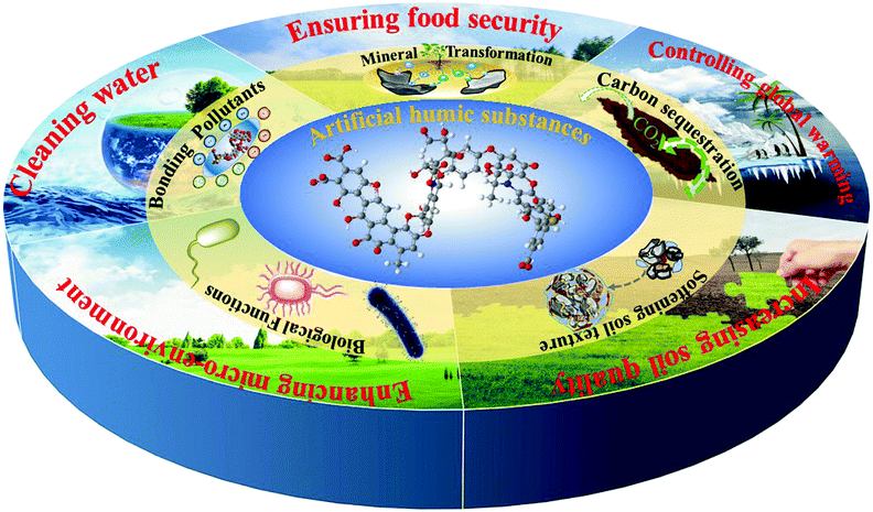 Natural and artificial humic substances to manage minerals, ions, water ...