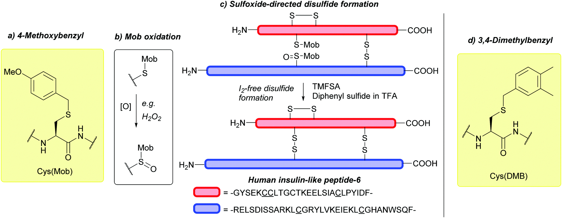 Cysteine protecting groups: applications in peptide and protein science ...