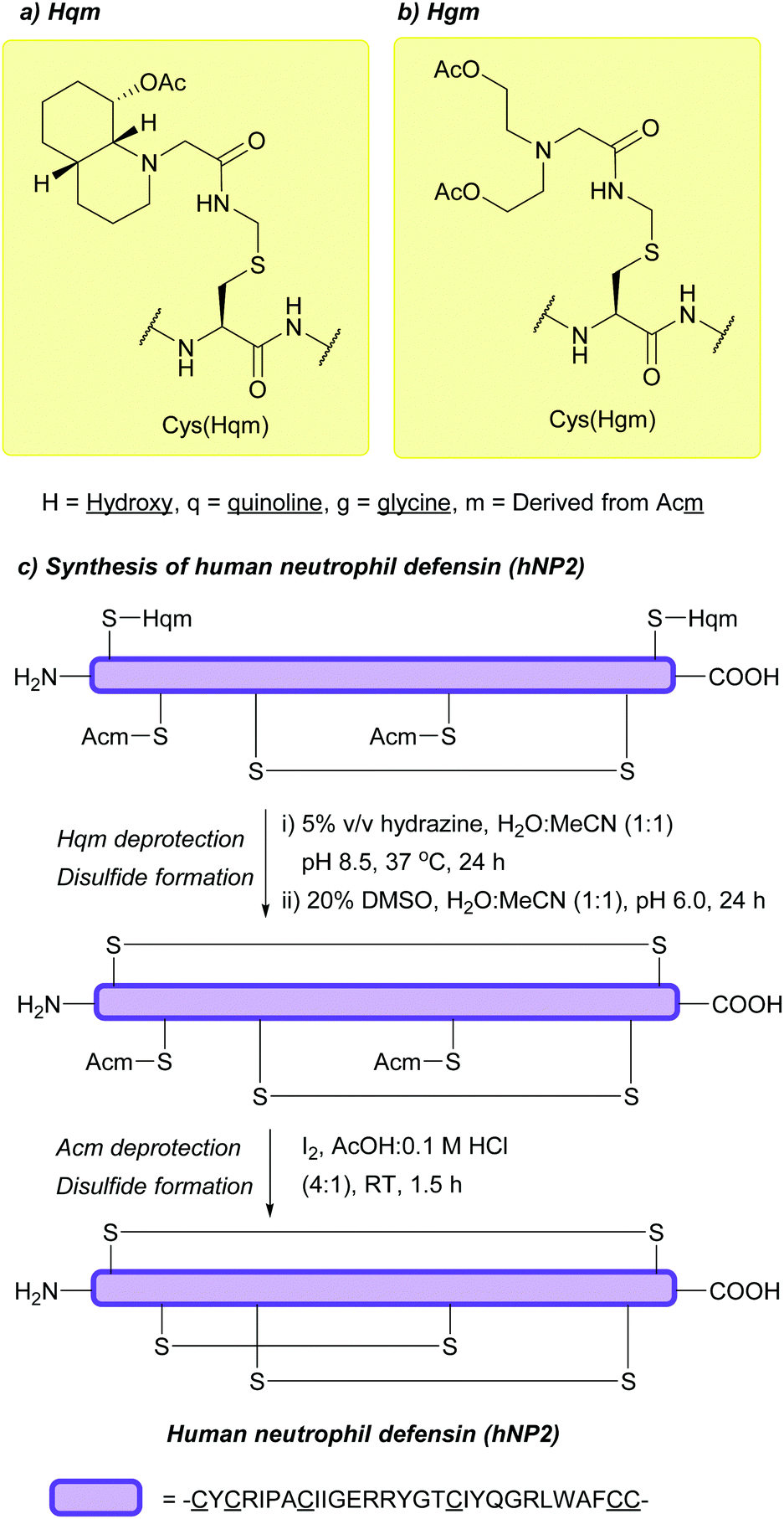 Cysteine protecting groups: applications in peptide and protein science ...