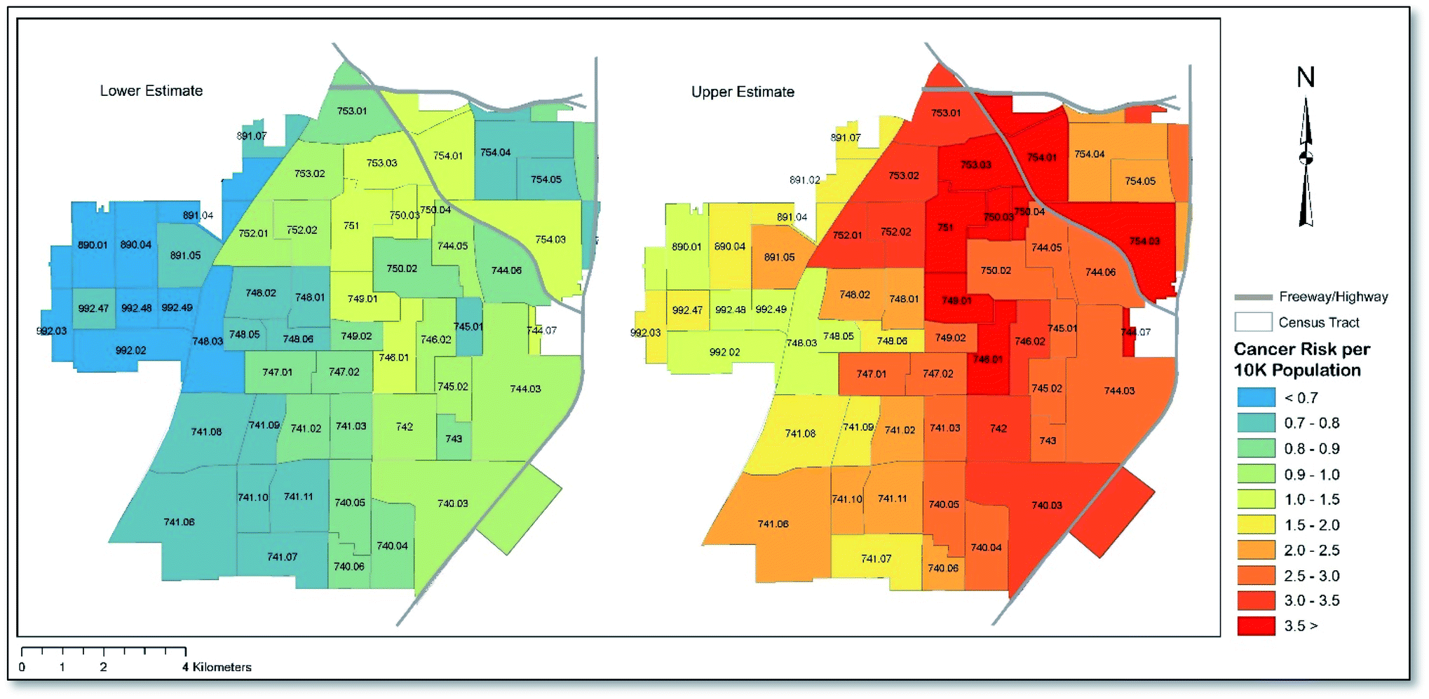 Risk assessment of soil heavy metal contamination at the census tract ...