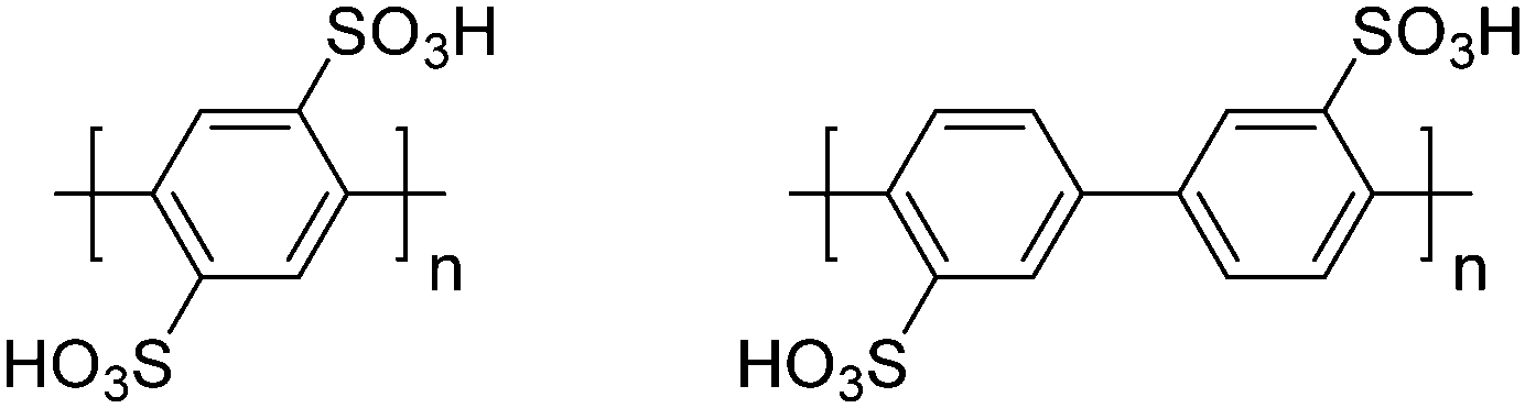 On the evolution of sulfonated polyphenylenes as proton exchange ...