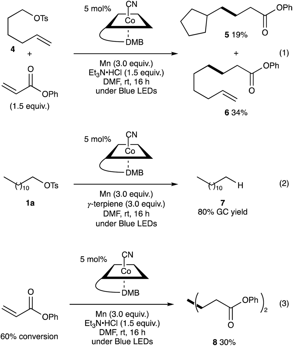 Visible light-driven Giese reaction with alkyl tosylates catalysed by ...