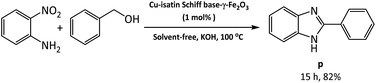 Tandem imine formation via auto-hydrogen transfer from alcohols to ...