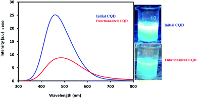 Novel nano-architectured carbon quantum dots (CQDs) with phosphorous ...