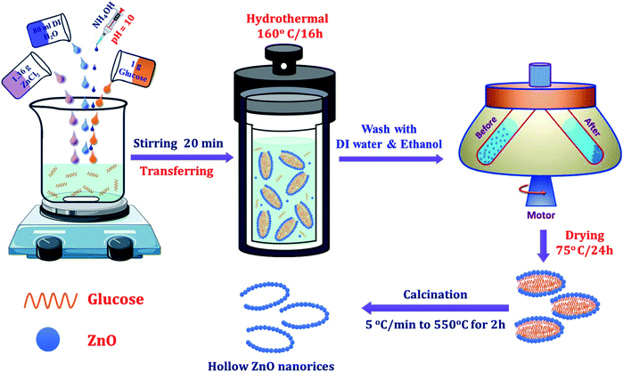 Hollow ZnO nanorices prepared by a simple hydrothermal method for NO 2 ...