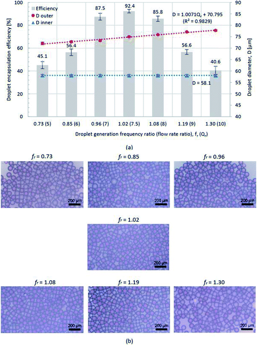 Formation of double emulsion micro-droplets in a microfluidic device ...