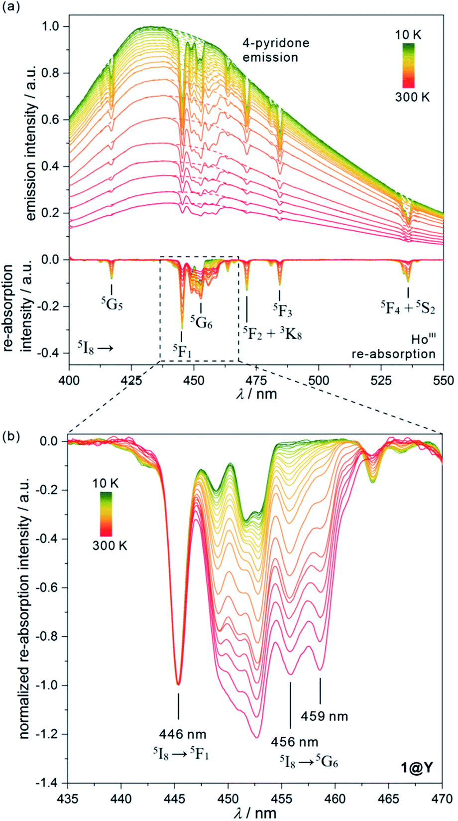 Holmium( iii ) molecular nanomagnets for optical thermometry exploring ...