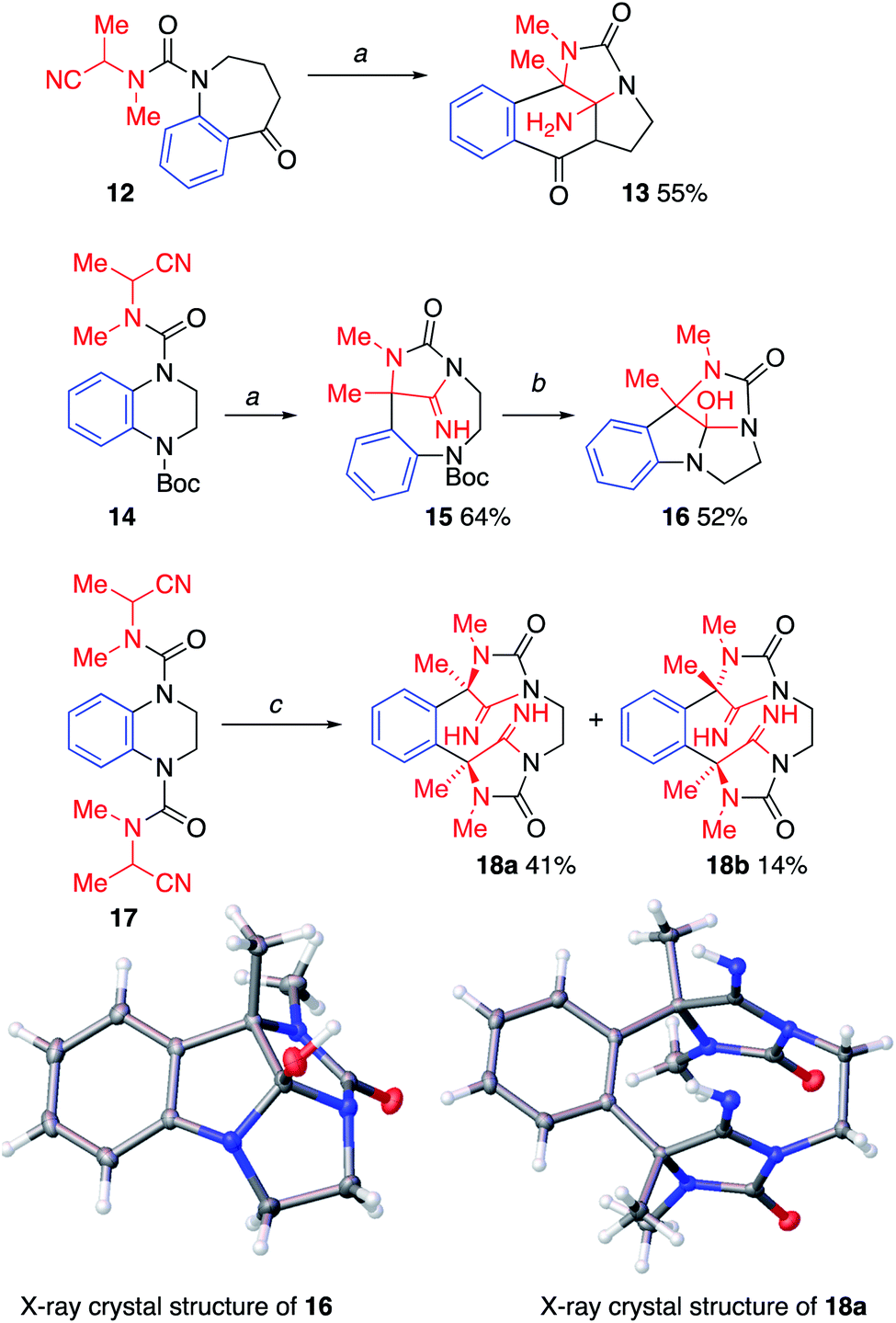 Hydantoin-bridged medium ring scaffolds by migratory insertion of urea ...