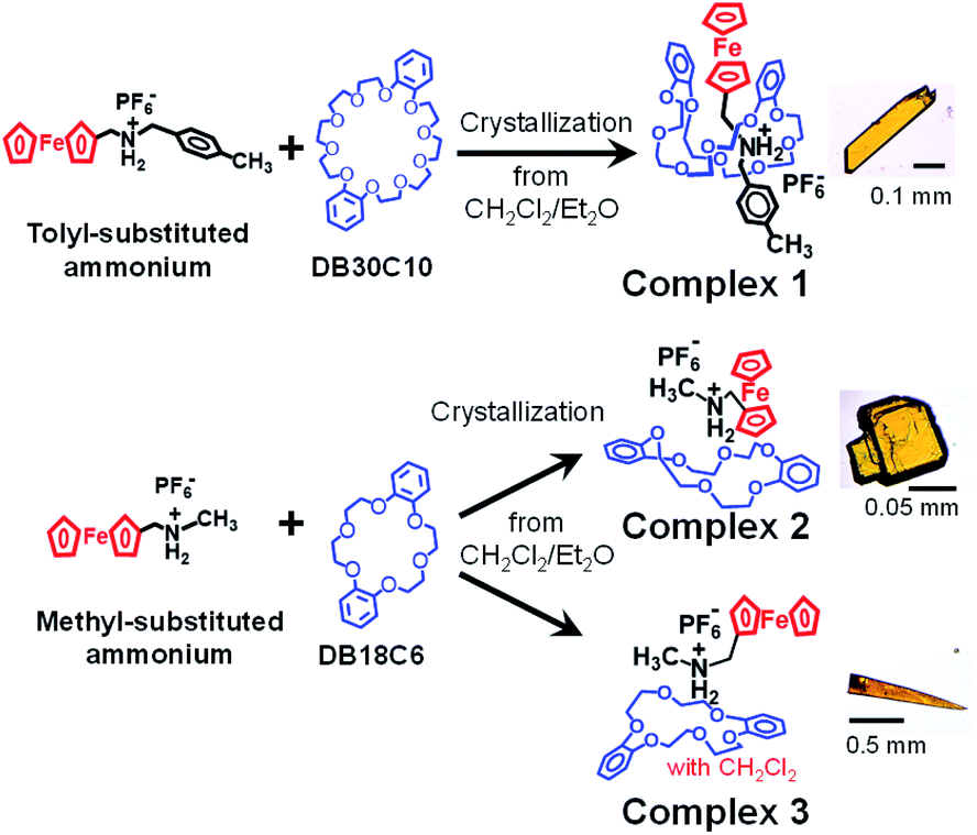 Ring rotation of ferrocene in interlocked molecules in single crystals ...