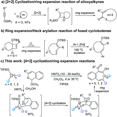 Formal [4 + 4]-, [4 + 3]-, and [4 + 2]-cycloaddition reactions of donor ...