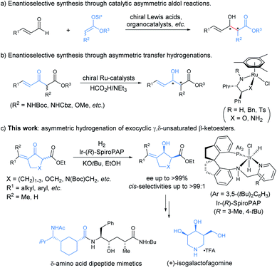 Asymmetric hydrogenation of exocyclic γ,δ-unsaturated β-ketoesters to ...
