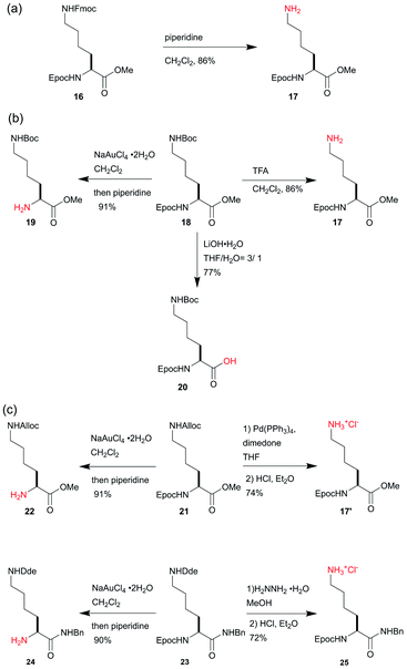 Epoc group: transformable protecting group with gold( iii )-catalyzed ...