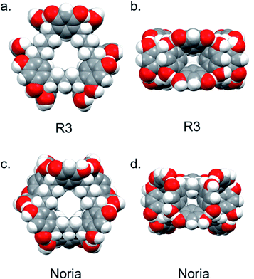 Noria and its derivatives as hosts for chemically and thermally robust ...