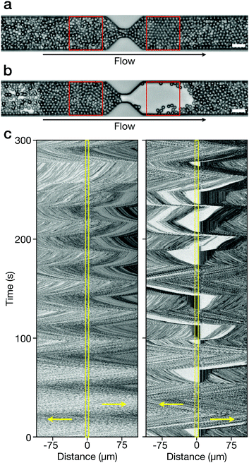 Roughness-dependent clogging of particle suspensions flowing into a ...