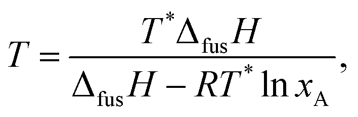 The eutectic point in choline chloride and ethylene glycol mixtures ...