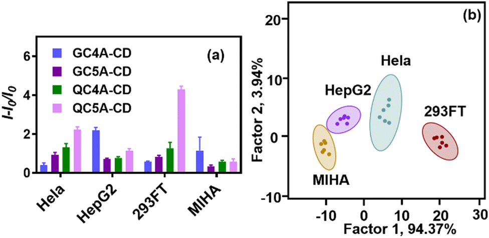 A heteromultivalent host–guest sensor array for cell recognition and ...