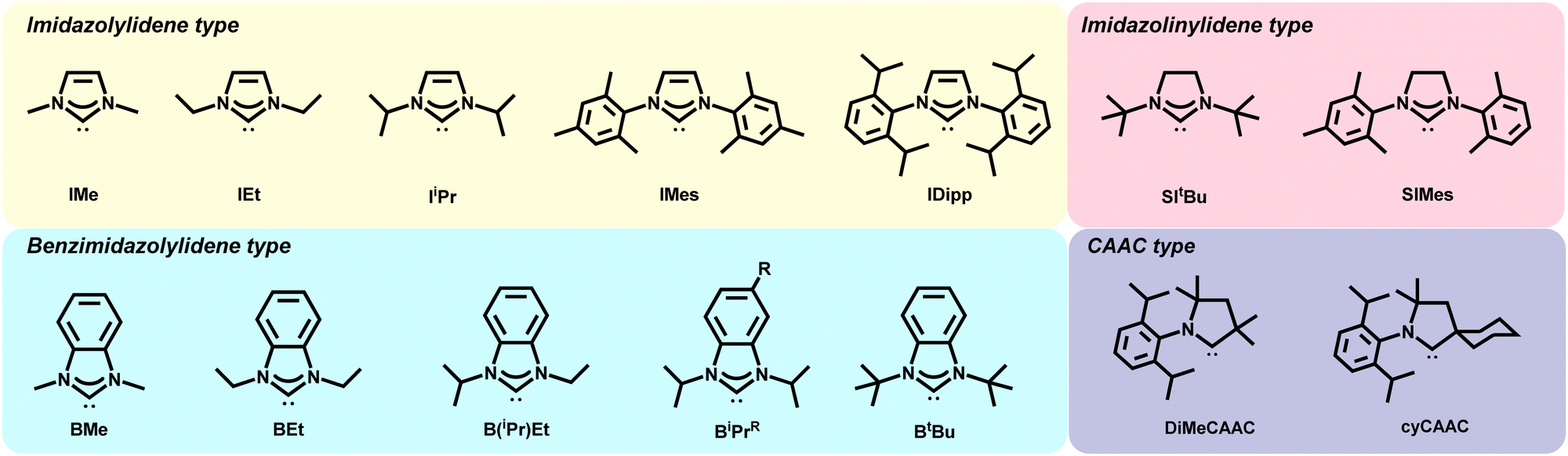 Fundamentals and applications of N-heterocyclic carbene functionalized ...