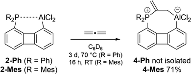 A strained intramolecular P/Al-FLP and its reactivity toward allene ...