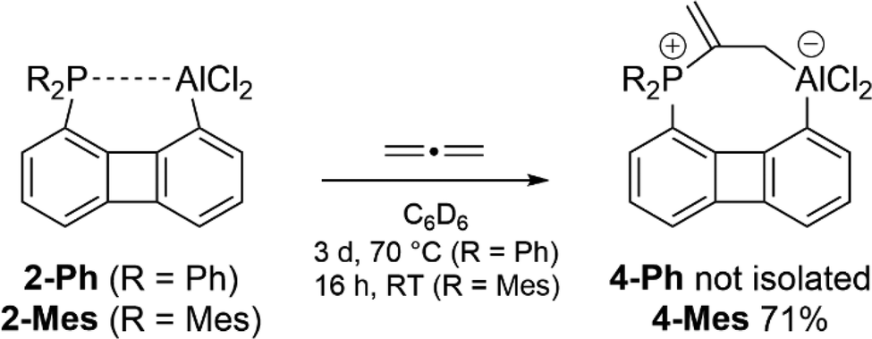 A strained intramolecular P/Al-FLP and its reactivity toward allene ...