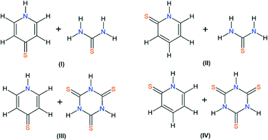 Co-crystal synthesis of 2- and 4-mercaptopyridines with thiourea and ...