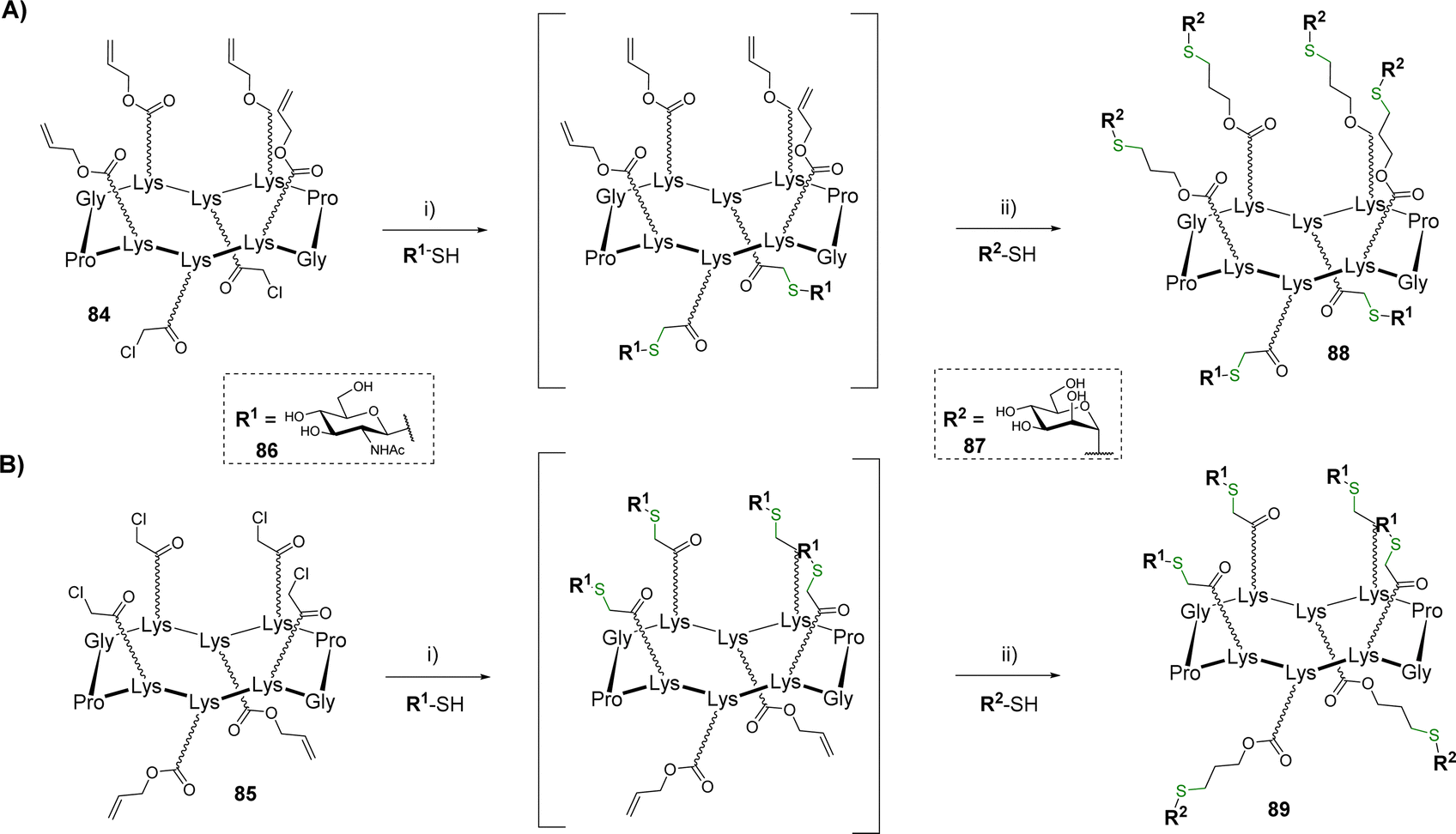 Multivalent glycocyclopeptides: conjugation methods and biological ...