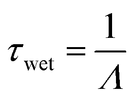 Estimated timescales for wet deposition of organic compounds as a ...