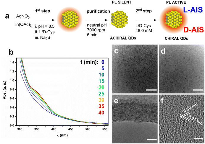 Chiral non-stoichiometric ternary silver indium sulfide quantum dots ...