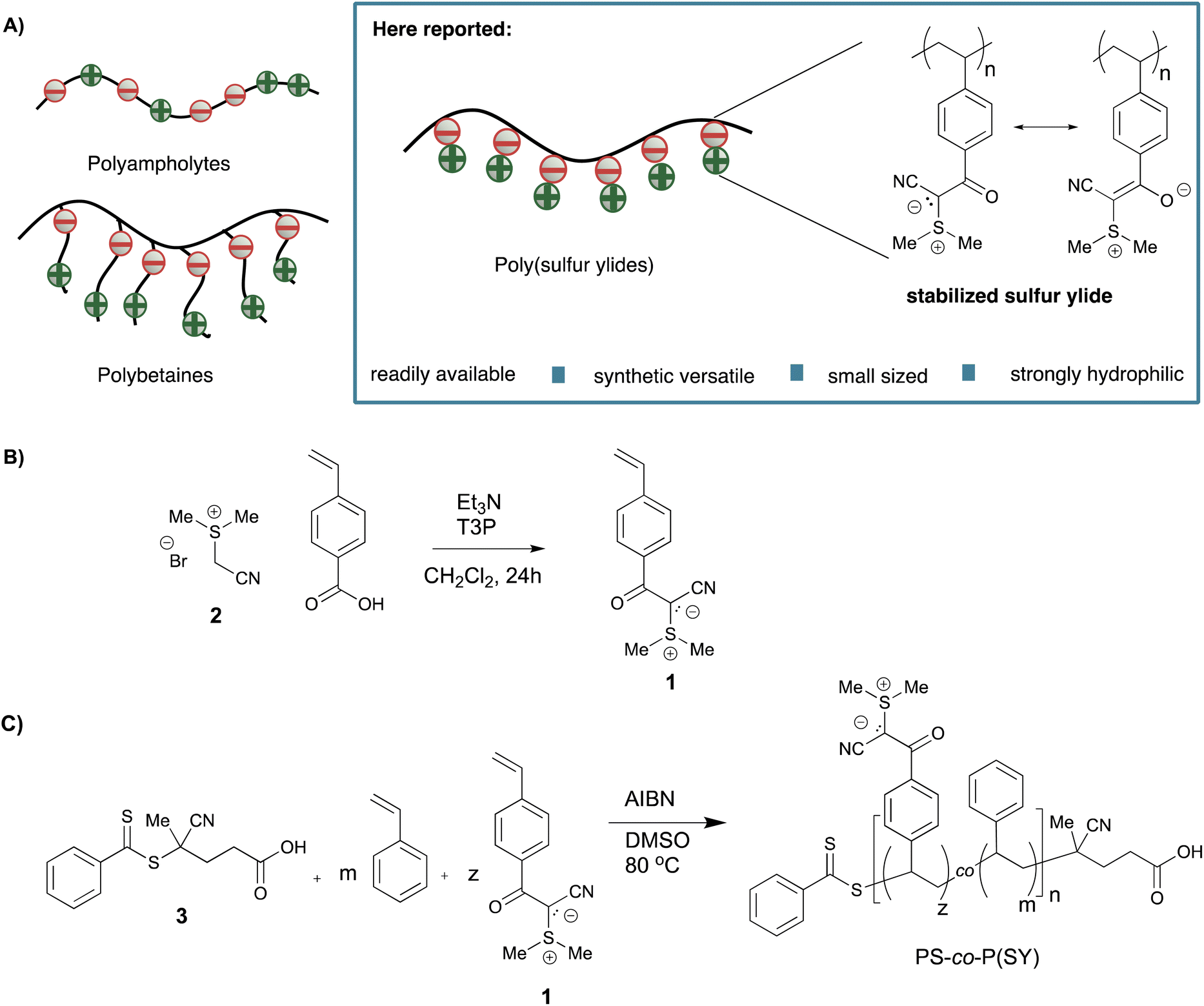 Poly(sulfur ylides): a new class of zwitterionic polymers with distinct thermal and solution ...