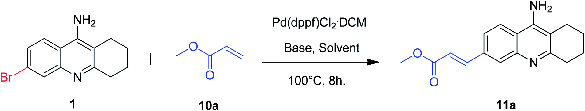 Towards novel tacrine analogues: Pd(dppf)Cl 2 ·CH 2 Cl 2 catalyzed ...