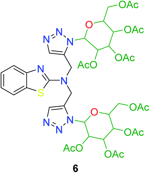 Synthesis of benzothiazole-appended bis-triazole-based structural ...
